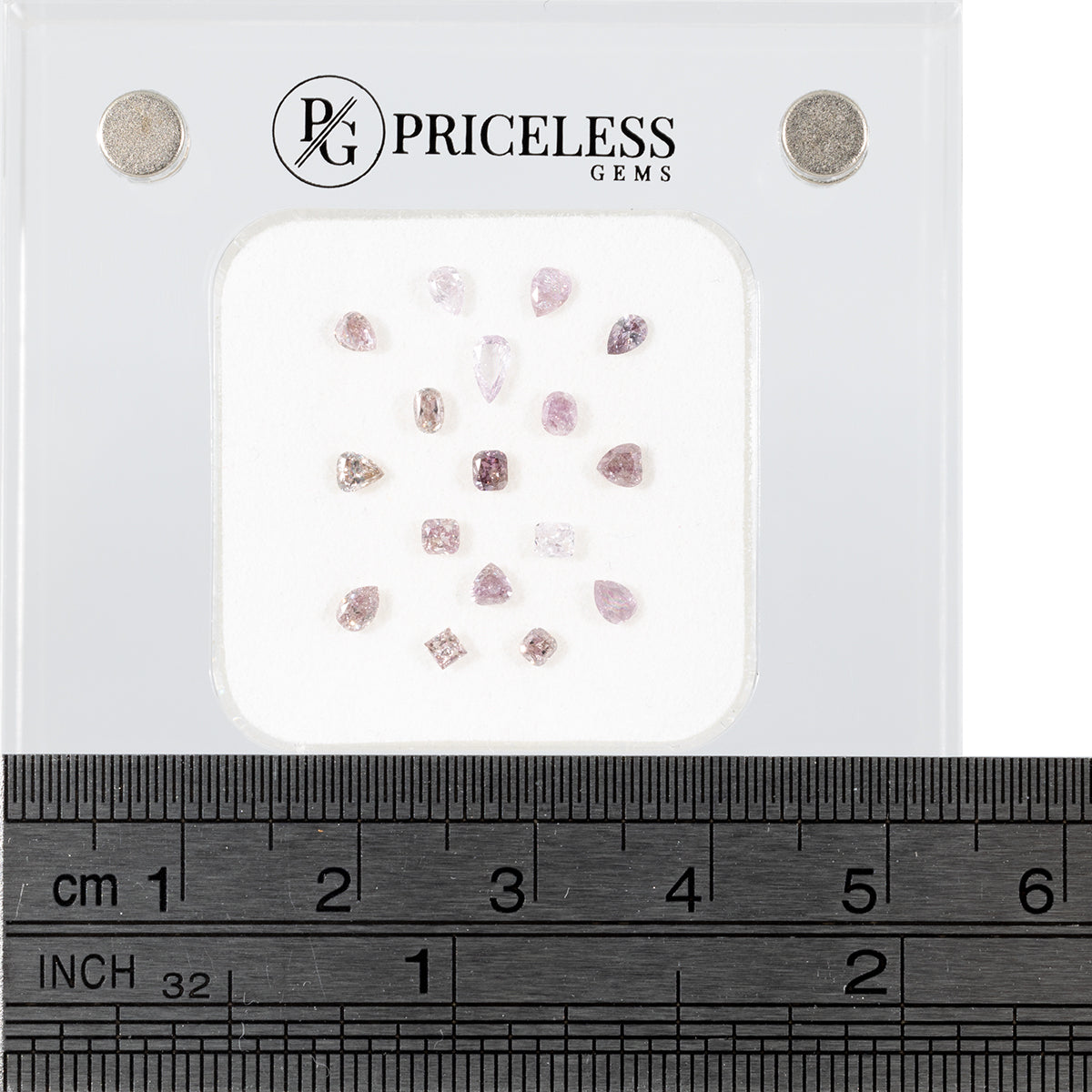 1.00ct 17-Piece Loose Fancy-Intense Pink Diamond Arrangement– Priceless ...